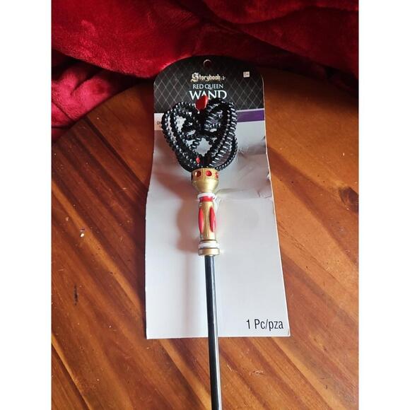 Toys | Black And Red Royal Scepter Gold Storybook Red Queen Wand ...